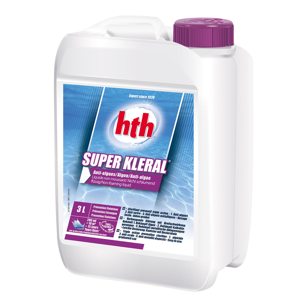 3 l - hth® SUPER KLERAL (Anti-Algen mit 3-fach Wirkung) | Pool-Chlor-Shop