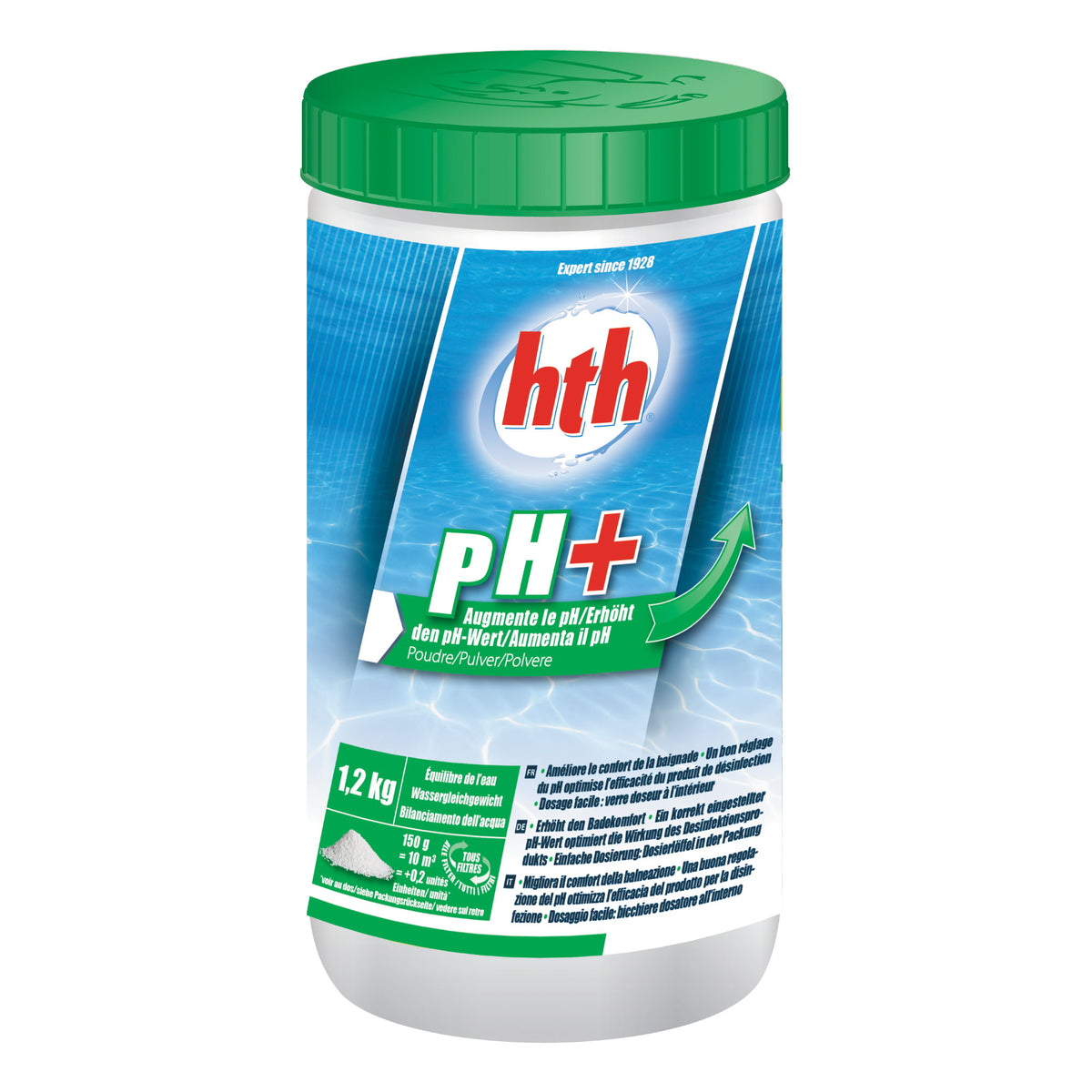 1,2 kg - hth® pH PLUS (Pulver) | Pool-Chlor-Shop