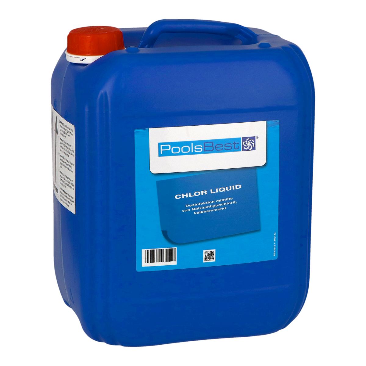12 kg - PoolsBest® Chlor-Flüssig (Flüssigchlorbleichlauge) | Pool-Chlor ...