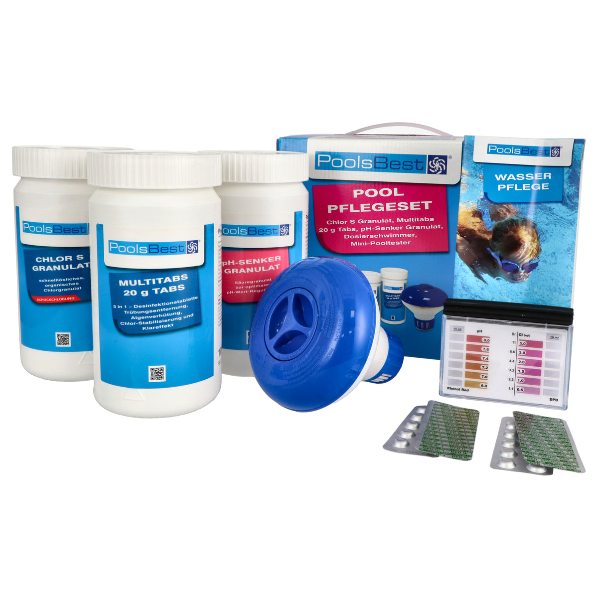 PoolsBest® Pool Starter Set 5in1 pour les débutants en piscine ...